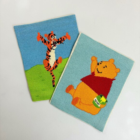 Handmade | Wall Decor | Vintage Winnie The Pooh Tigger Wool Crewel ...